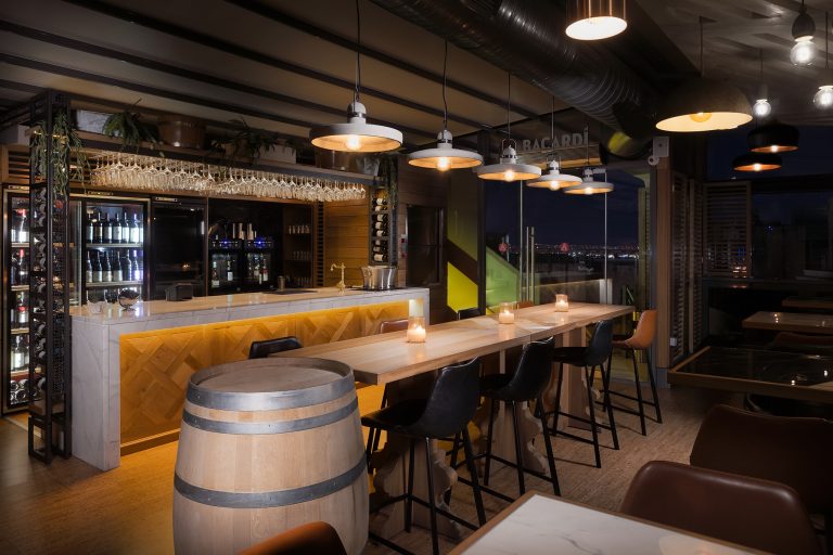 A for Athens Cocktail Bar & Restaurant - Athens rooftop bar acropolis view