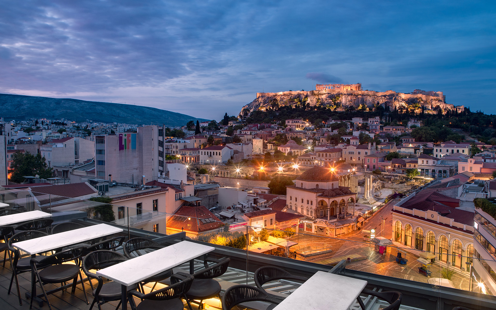 A for Athens Cocktail Bar & Restaurant - Athens rooftop bar acropolis view
